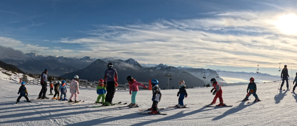 Au Margériaz, les skids s'amusent pleinement dans la section sport ...